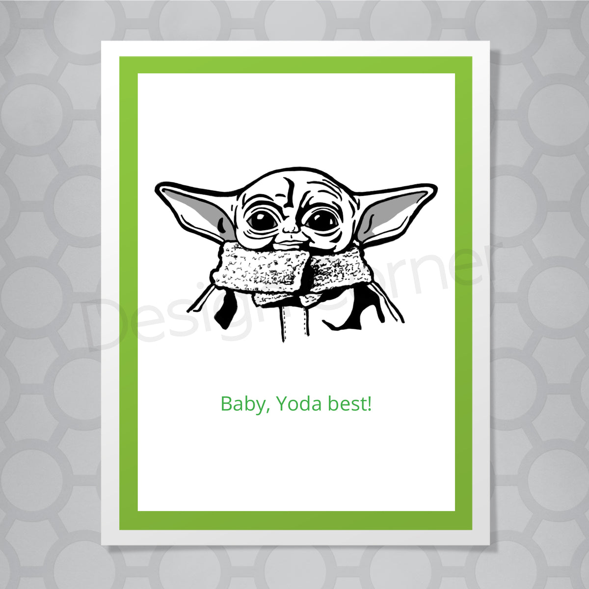 Star Wars Baby Yoda Best Card – Design Corner Online