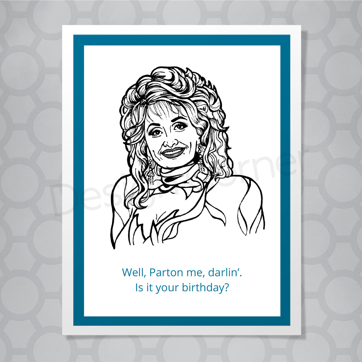 Dolly Parton Birthday Card – Design Corner Online