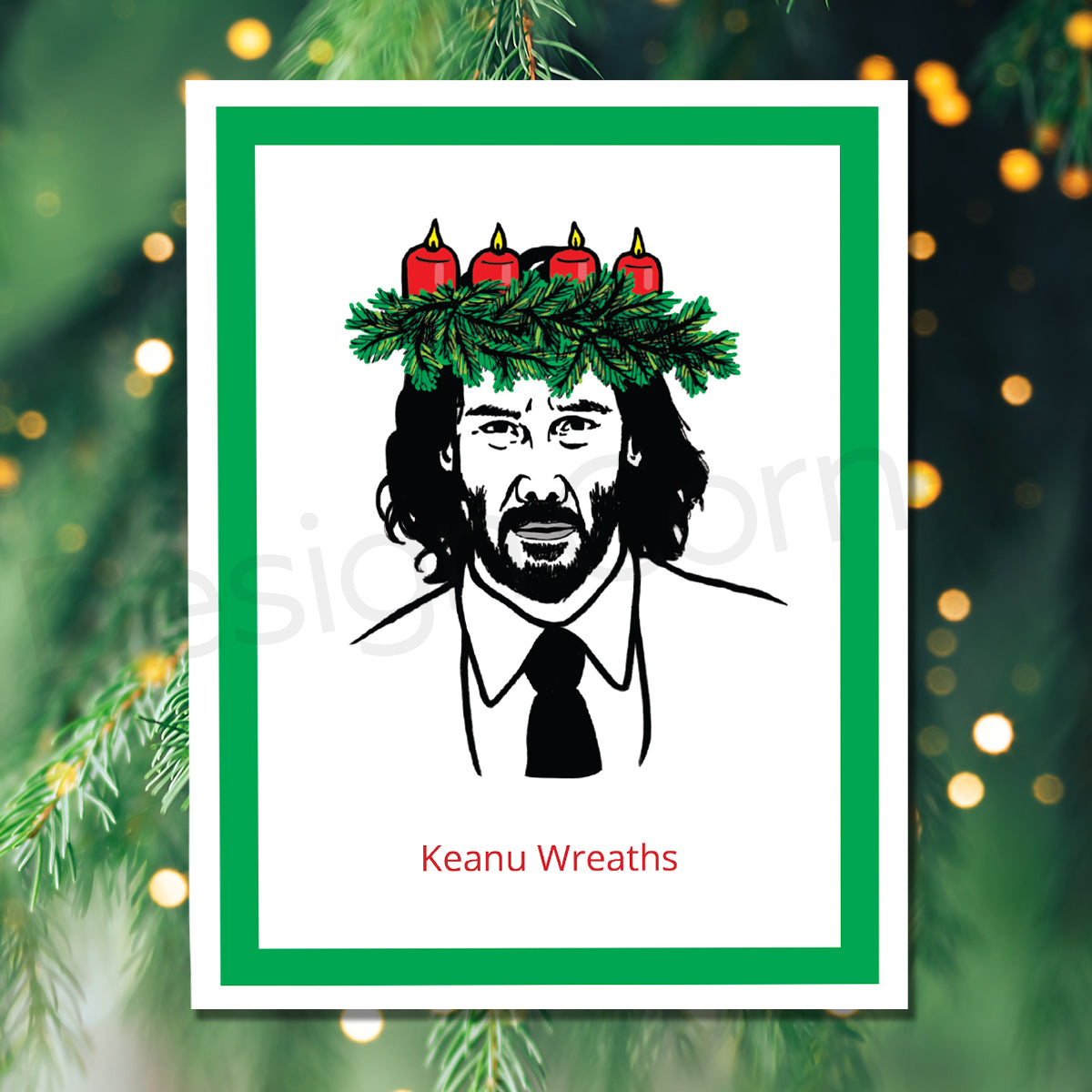 Keanu Reeves Christmas Card – Design Corner Online