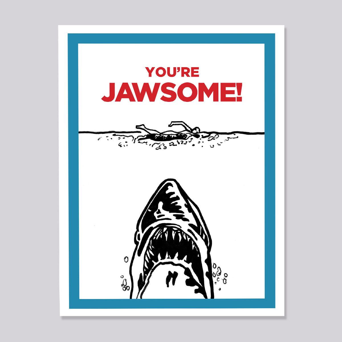 Jaws Jawsome Card – Design Corner Online