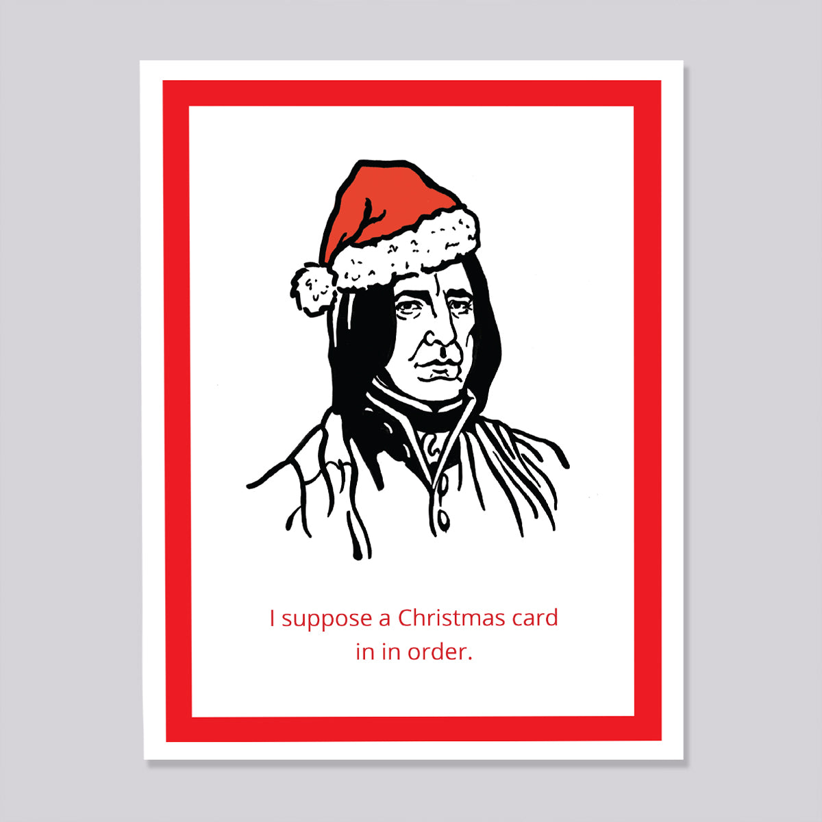 Harry Potter Severus Snape Christmas Card – Design Corner Online