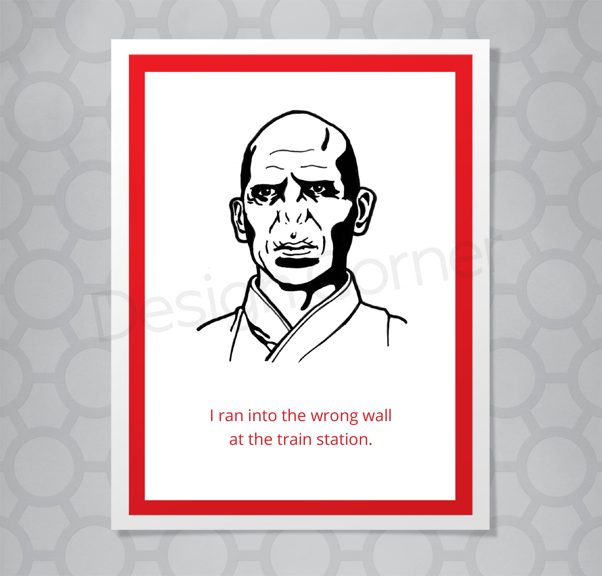Harry Potter Lord Voldemort Train Funny Card – Design Corner Online