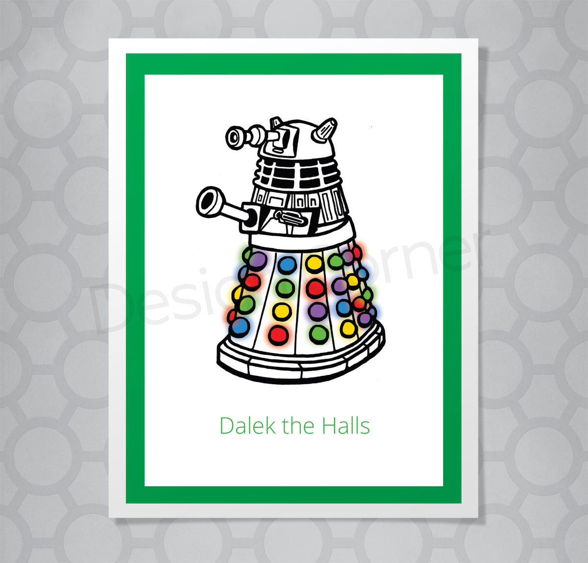 Doctor Who Dalek Christmas Card – Design Corner Online