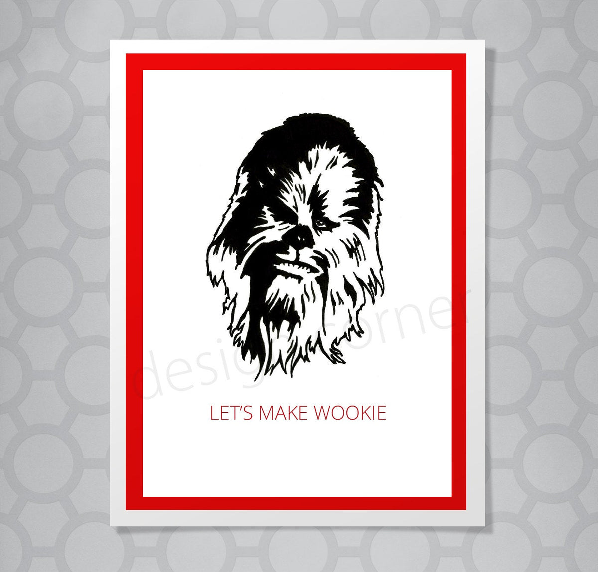 Star Wars Chewbaca Make Wookie Card – Design Corner Online